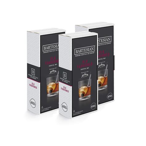 Bartesian Old Fashioned Cocktail Mixer Capsules Pack Of 18 Cocktail Capsules