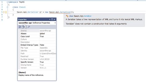 Bug 4141 Serializer Does Not Contain A Constructor That Takes 0 Arguments Saxon Saxonica