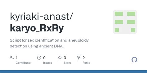 Github Kyriaki Anastkaryorxry Script For Sex Identification And
