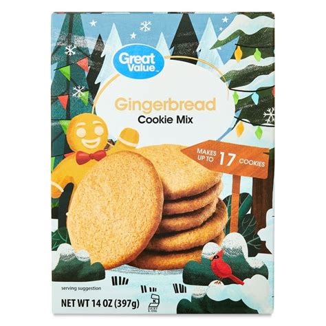 Great Value Holiday Gingerbread Cookie Mix 14 Oz