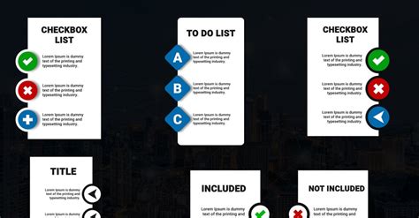 Mini Shape With Text And Checkbox Icons Mogrt Template