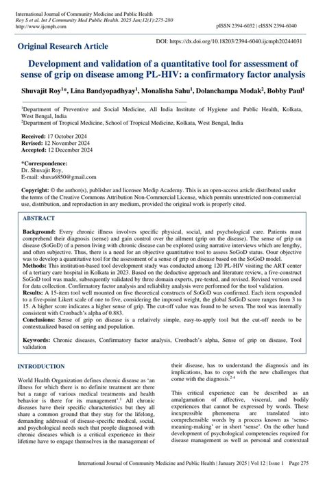 Dr Shuvajit Roy On Linkedin Started In 2025 With Our Publication In Ijcmph Featuring