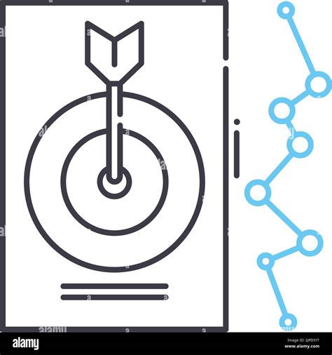Objective Line Icon Outline Symbol Vector Illustration Concept Sign Stock Vector Image And Art