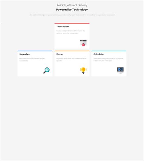 Frontend Mentor Four Card Feature Designed With CSS Grid Coding Challenge Solution