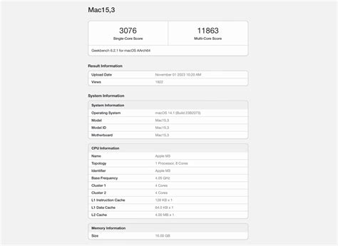 Apple M3 erreicht bei Geekbench 4 05 GHz übertrifft AMD Ryzen 7 7840U und Intel Core i7 1360P