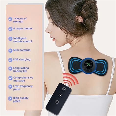Mini Wireless Remote Control Massager Cervical Shoulder Body Massager