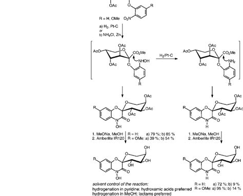 Reductive Cyclization To Form Spiro Connected Saccharidic Heterocycles