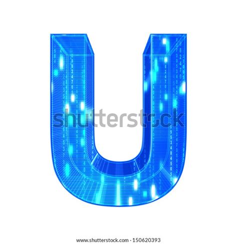 Matrix Style Alphabet Clipping Path Letter Stock Illustration Shutterstock