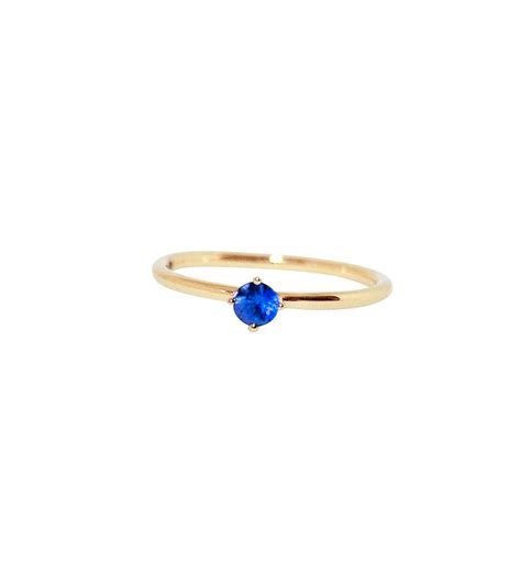 Anpé Atelier Cph Malene 35 Blue 14k Gold Ring W Sapphire The
