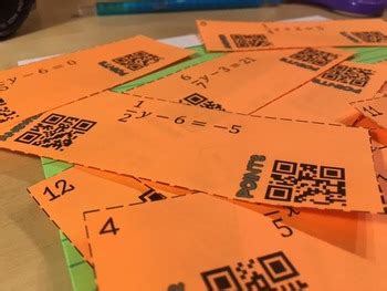 Solving Multi Step Equations QR Code Game By Idea Galaxy TPT