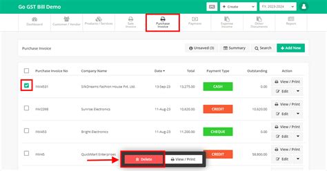 How To Delete Purchase Invoice 100 Free GST Billing Software For Every Businesses