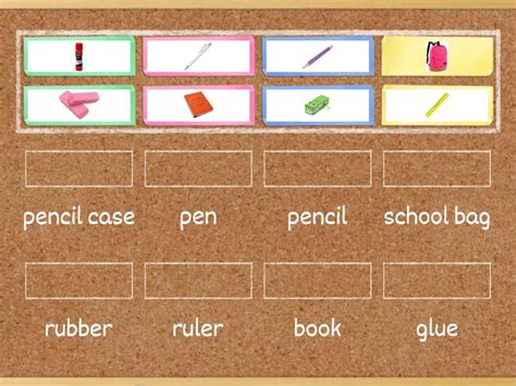 Unit 2 Classrom Objects Match Up