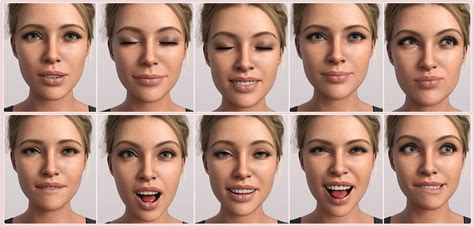 Z All Smiles Mix And Match Expressions For Genesis 9 Daz 3D