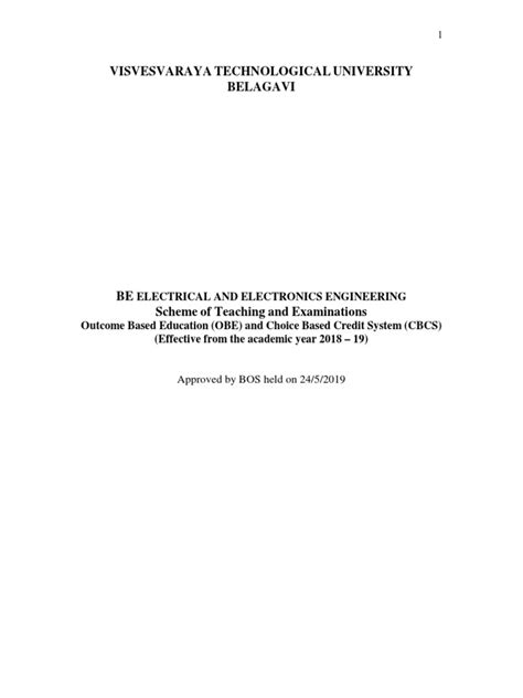 Electrical Electronics Engineering Tentative Sch Pdf Pdf Course