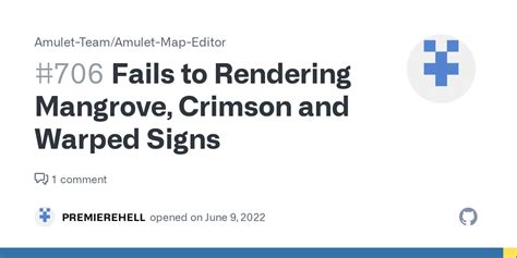 Fails To Rendering Mangrove Crimson And Warped Signs Issue Amulet Team Amulet Map