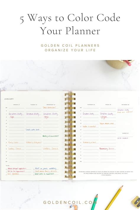5 Creative Ways To Color Code Your Planner