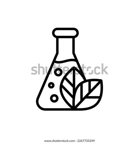 Non Toxic Symbol Thin Line Icon Stock Vector Royalty Free 2267735249