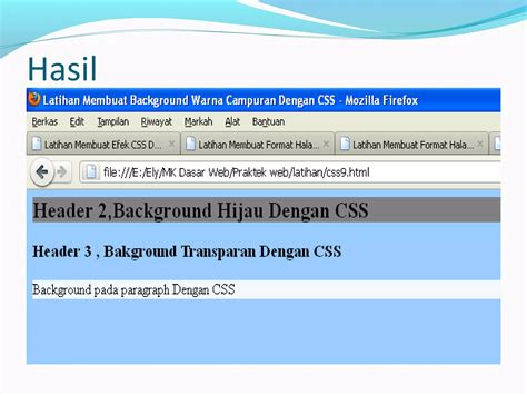 Materi Css Dasar Ppt