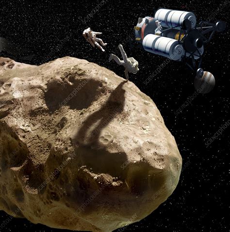 Exploring An Asteroid Illustration Stock Image C053 9712 Science Photo Library