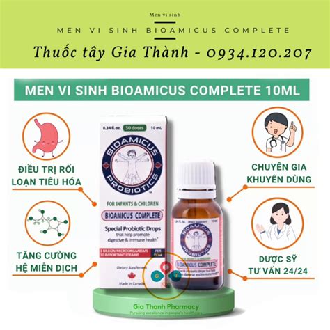 Men Vi Sinh Bioamicus Complete 10 Chủng Nhập Khẩu Chính Hãng Canada
