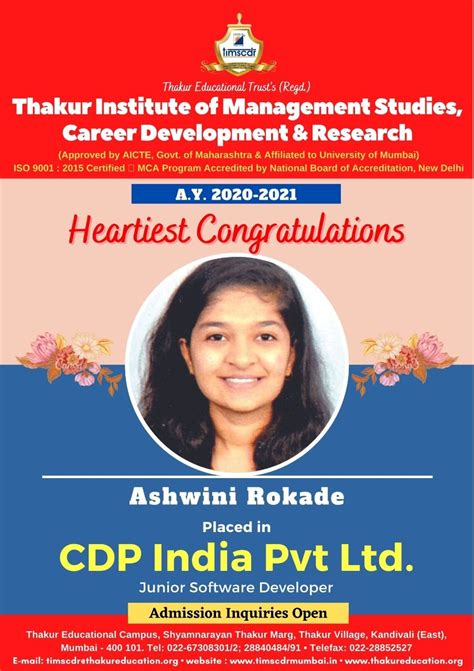 thakur mca on linkedin placements timscdr mca thakur thakurmca