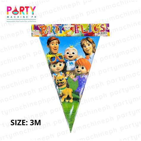 Cocomelon Banderitas Cocomelon Flag Banner Cocomelon Party Decors Lazada Ph