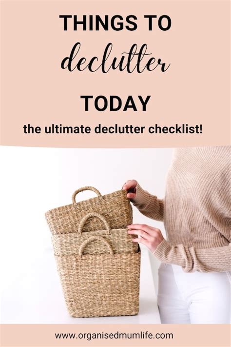 Your Essential Declutter Checklist 20 Things To Declutter Today