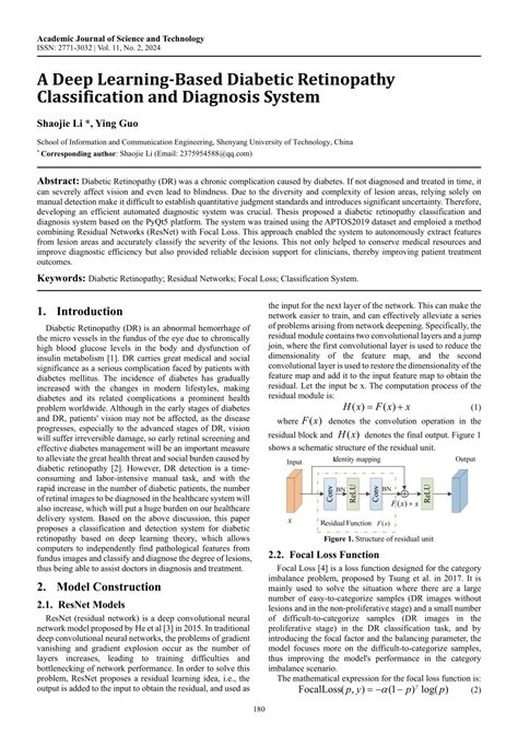 pdf a deep learning based diabetic retinopathy classification and