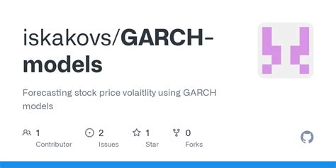 Github Iskakovsgarch Models Forecasting Stock Price Volaitlity