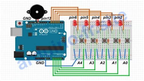 [diy] jeu arduino avec leds simon says game code câblage