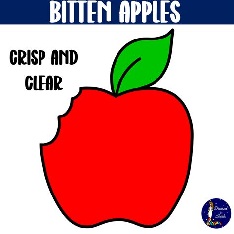 Set Of Bitten Apples Clip Art Made By Teachers