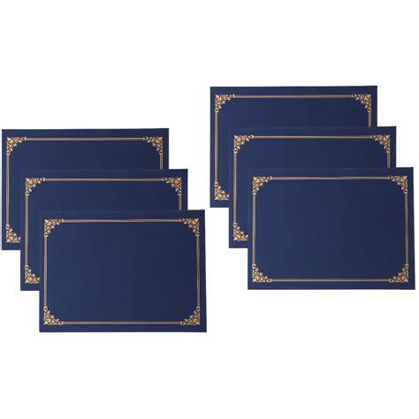 Worgeous 6 Pcs Certificate Cover Document Cover Certificate Protector