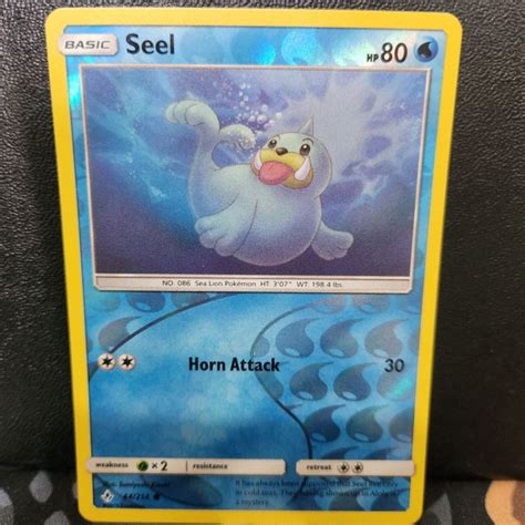 Seel And Dewgong Pokemon Cards Tcg 1st Gen Pokemon Shopee Philippines