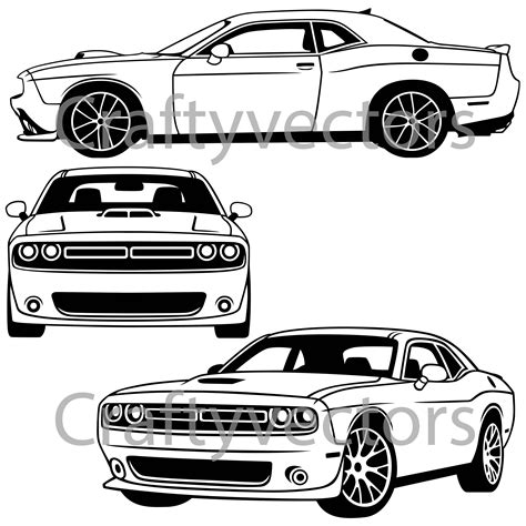 Dodge Challenger Drawing Free Download On Clipartmag