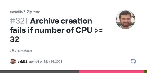 Archive Creation Fails If Number Of CPU 32 Issue 321 Mcmilk 7