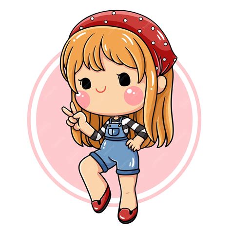 Premium Vector Illustration Of Cartoon Character Cute Girl