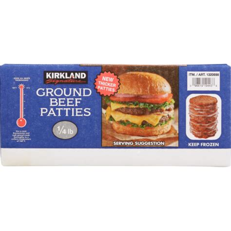 Kirkland Signature Ground 14 Lb Beef Patties 40 Ct Span Elite