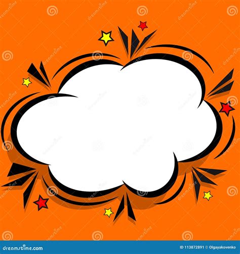 Retro Comic Design Cloud. Flash Explosion Speech Bubbles Stock Vector - Illustration of design ...
