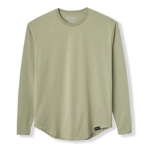 Olive Green Athletic Long Sleeve Comfortable Long Sleeve Olive 021