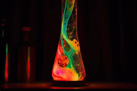 Premium Ai Image Mesmerizing Display Of Color And Motion In A Lava Lamp