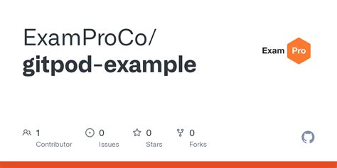 GitHub ExamProCo Gitpod Example