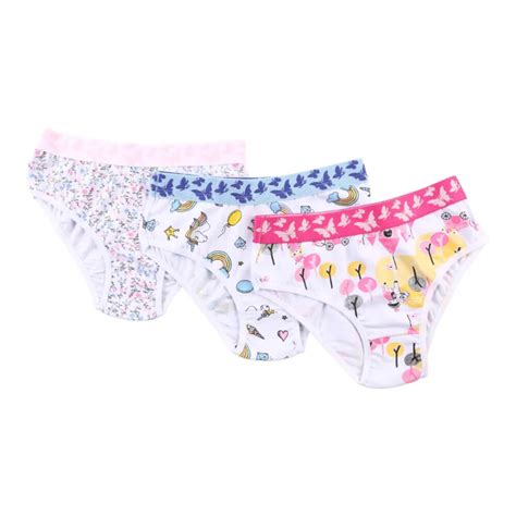 Kit Calcinha Infantil Novo Ciclo Lisa 03 Peças