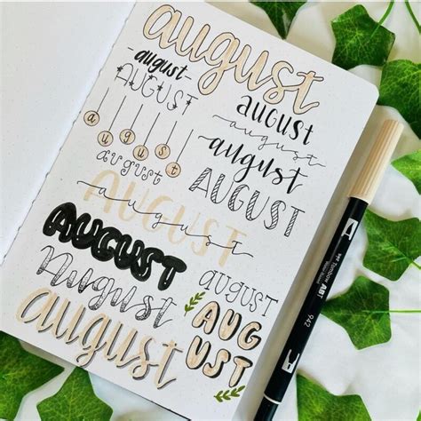 23 August Bullet Journal Ideas That Will Spark Your Creativity The