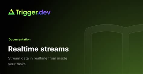 Realtime Streams Triggerdev