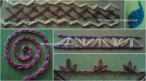 Easy Crafts Explore Your Creativity Chain Stitch Embrodiery