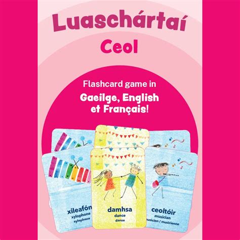 Luaschártaí Ceol Flashcards Music An Siopa Leabhar