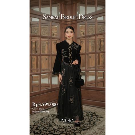 Jual Dance In Harmony Samrah Birdlife Dress In Black Shopee Indonesia