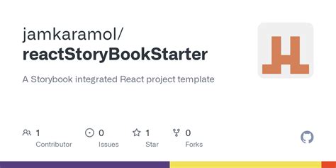 Github Jamkaramolreactstorybookstarter A Storybook Integrated React