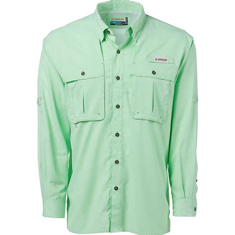 Magellan Outdoors Mens Aransas Pass Mini Check Long Sleeve Fishing