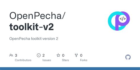 GitHub OpenPecha Toolkit V OpenPecha Toolkit Version